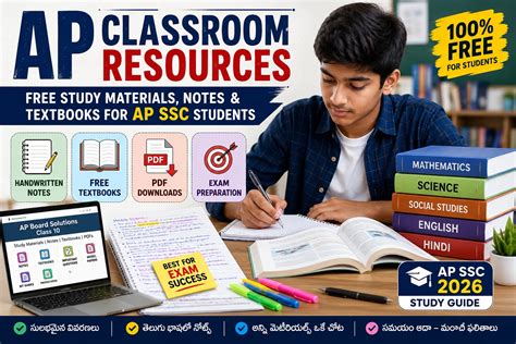 Ap Classroom Resources Ap విద్యార్థులకు ఉచిత స్టడీ మెటీరియల్స్ ఎక్కడ