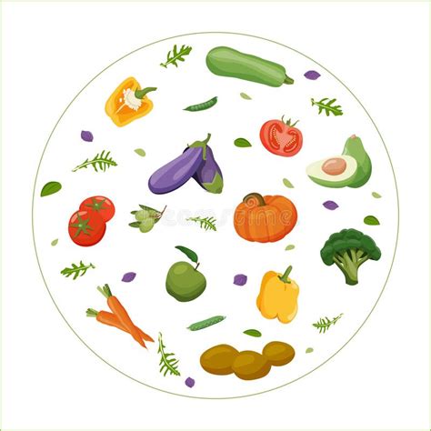 Set Of Healthy Food Macronutrients Fiber Or Cellulose Presented By