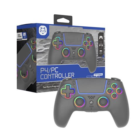 Rgb Led Wireless Controller For Ps4 Pc 6colors Game Controller