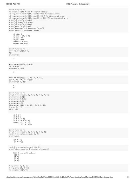 Fds Program Colaboratory 1 Pdf