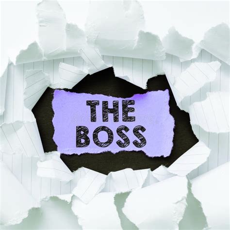 Writing Displaying Text The Boss Business Overview A Person Who