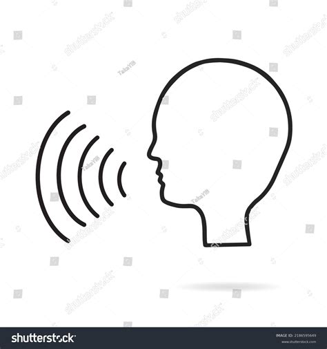 Voice Control Icon Speak Talk Recognition Stock Vector Royalty Free 2186595649 Shutterstock