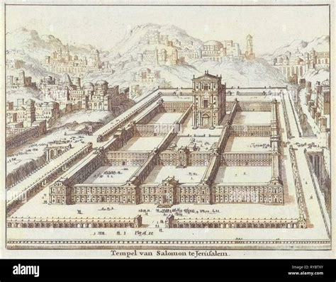 Temple Of Solomon Jerusalem Version A Jan Luyken Willem Goeree Stock Photo Alamy