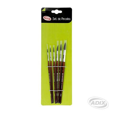 Set Pincel Escolar 6u 028 Adix