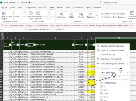 Excel 365 Web Não Aparece A Função Filtrar Por Cor Microsoft