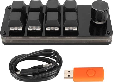 Septpenta Macro Mechanical Keyboard 8 Keys Mini OSU Keyboard With Knob