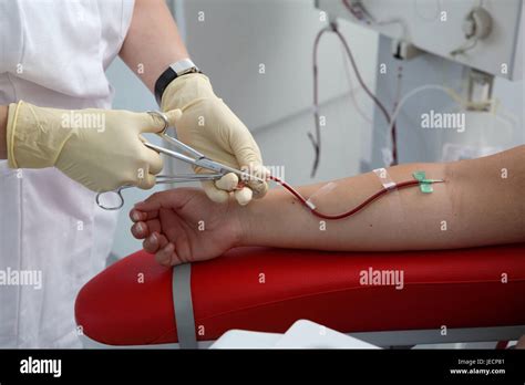 Nurse Inserting Needle For Iv Cannula Into Patients Arm 41 Off