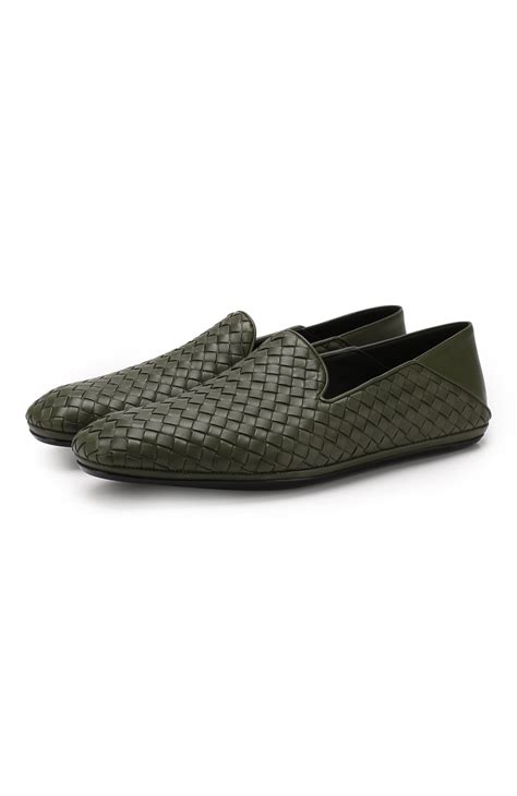 Мужские темно-зеленые кожаные слиперы fiandra BOTTEGA VENETA купить в ...