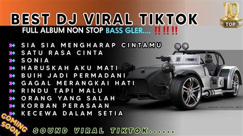 DJ VIRAL TIKTOK TERBARU 2024 CAMPURAN FULL BASS DJ SATU RASA CINTA