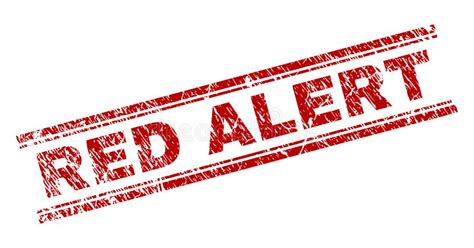 Grunge Textured RED ALERT Stamp Seal Stock Vector Illustration Of Design Aged