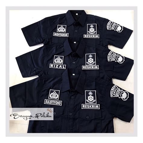 Jual KEMEJA RESKRIM POLRI Shopee Indonesia