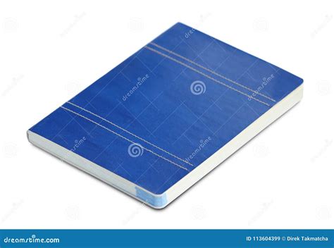 Cuaderno Azul Aislado Imagen De Archivo Imagen De Blanco 113604399
