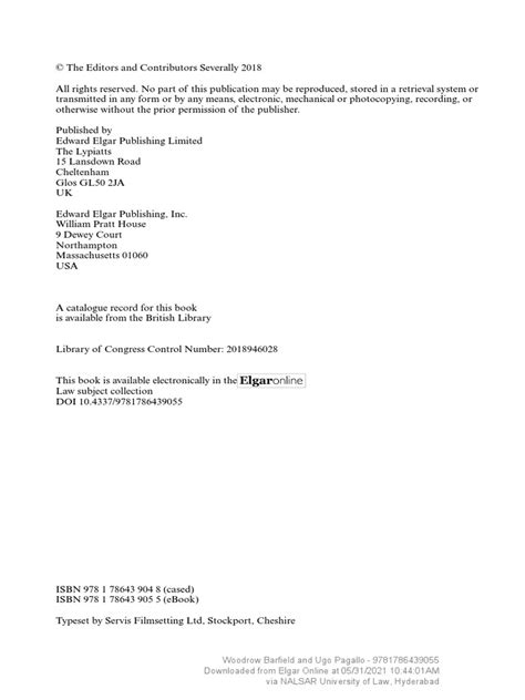 Ebin Pub Research Handbook On The Law Of Artificial Intelligence