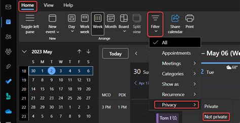 Filtering Out Calendar Entries On Outlook For The Web One Minute