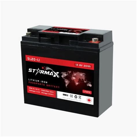 STARMAX LITH12 20 12V 20Ah LiFePO4 Deep Cycle Lithium Battery Battery