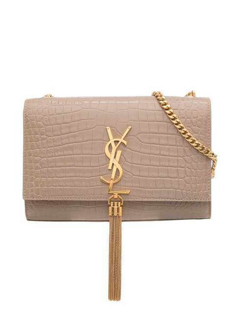 Kate 仿鳄鱼纹小号斜挎包 Saint Laurent Idollook