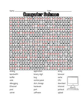 Computer Science Word Search By Learning Is Lots Of Fun TPT