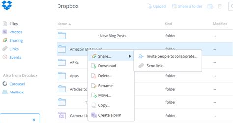 How To Share Files And Folder On Dropbox With Teammates