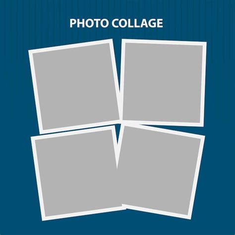 Plantilla De Collage De Fotos Vector Premium