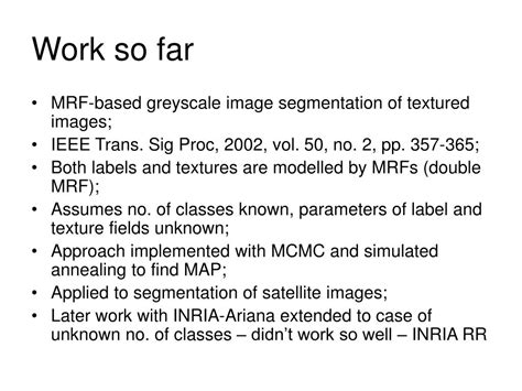 Ppt Statistical Techniques For Unsupervised Segmentation And