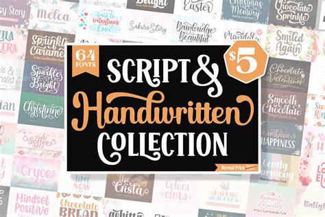 Script And Handwritten Font Bundle Bundle · Creative Fabrica