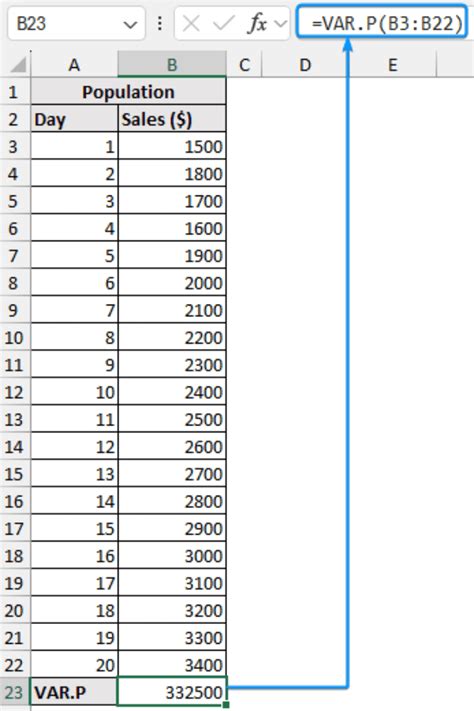 How To Calculate Variance In Excel With 2 Examples Excel Insider