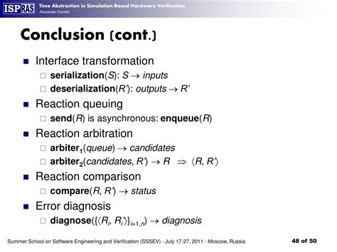 Ppt Time Abstraction In Simulation Based Hardware Verification