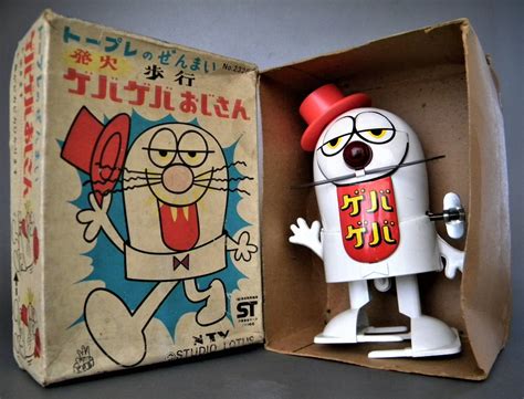 昭和40年代 当時物 TV ゲバゲバ90分 日本テレビ 作動良好 TPSトープレ製 ゼンマイ二足歩行 ロボット 欠損無 作動確認