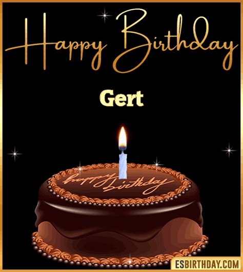 Happy Birthday Gert  🎂 Images Animated Wishes【28 S】