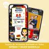 INVITACIÓN DIGITAL BATMAN Y MUJER MARAVILLA Somos Motta