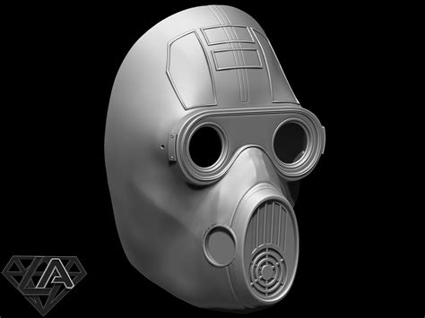 Simple Gas Mask Stencil