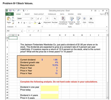 Solved I Want The Answer To Be In Excel Formula For Chegg Com