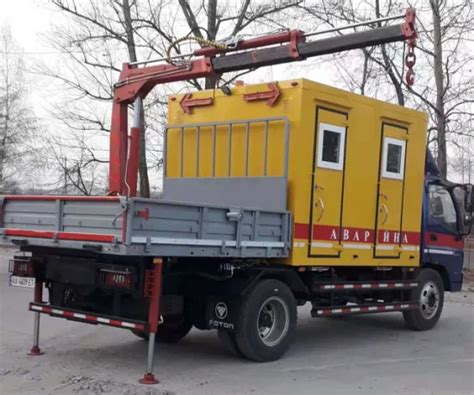 Truck Crane 2 Ton Small Mini Hydraulic Grua Lorry Mobile Knuckle Boom