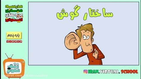 گوش و شنوایی، قسمت اول علوم پنجم، علوم هشتم، زیست یازدهم