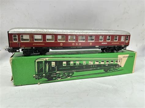Marklin 4024 H0 D Train Dining Car Dsg 4 Axle Tinplate Ho 36201