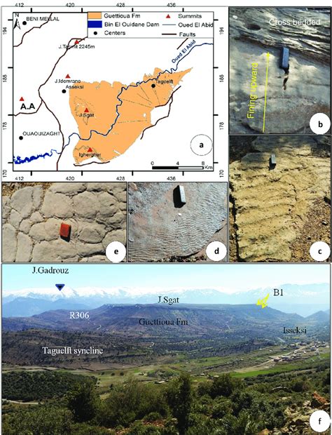 Spatial Distribution Of Guettioua Formation Facies A With Cross