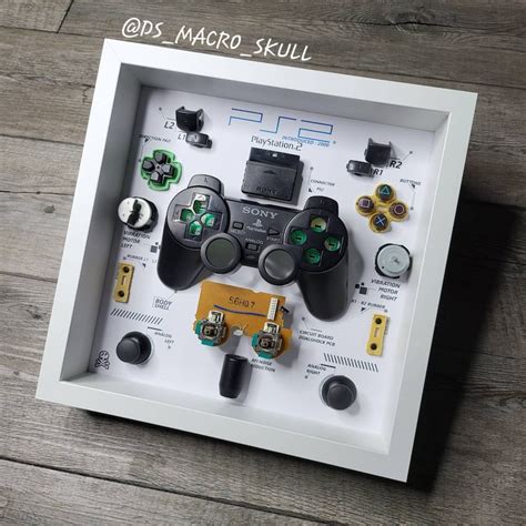 Shadowbox Diorama For Ps2 Controller Wall Decor Game Room Joystick