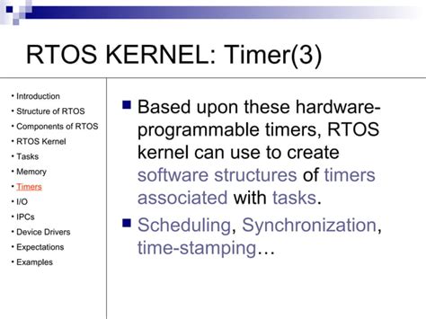Real Time Operating Systems Ppt