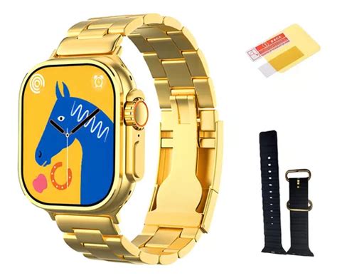 Relógio Smartwatch Js Ultra 9 Caixa Ouro Dourado 2 Pulseiras Mercadolivre