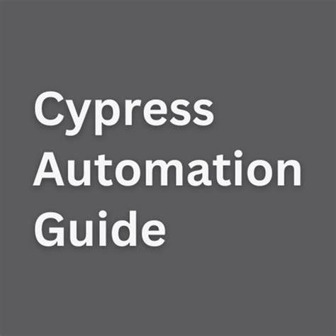 cypress automation guide by binoy narayanan