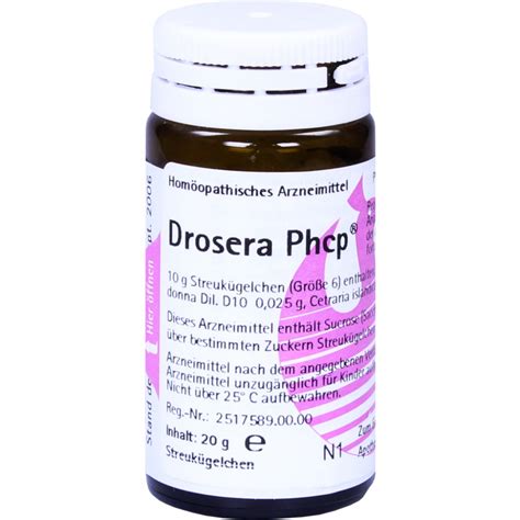 Drosera Phcp Globuli 20 GR Erbofarma Farmaci Generici Omeopatici E
