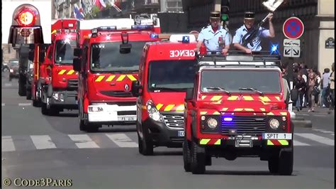 BSPP Défilé 14 juillet 2016 Paris Fire Dept Parade Vehicles YouTube