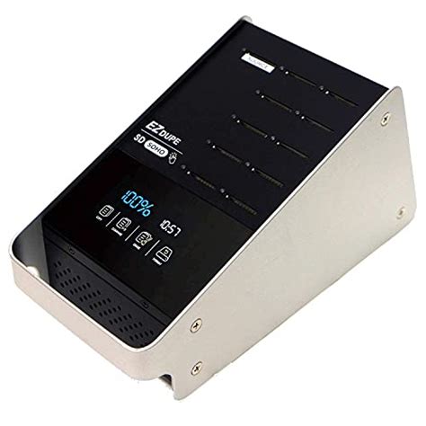 ez dupe 1 to 10 sd duplicator with touch screen multiple microsd tf
