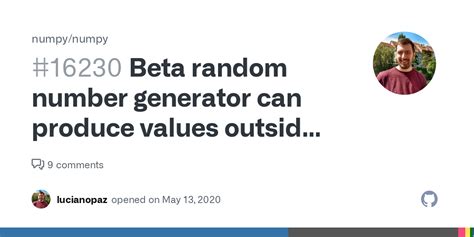 Beta Random Number Generator Can Produce Values Outside Its Domain