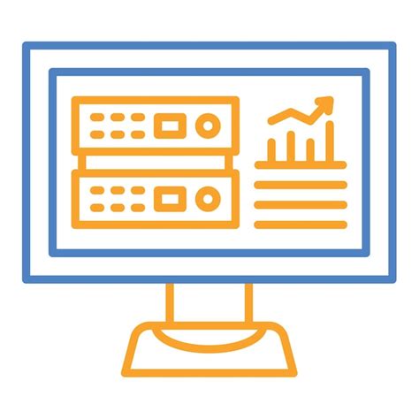 데이터 분석 아이콘 프리미엄 벡터