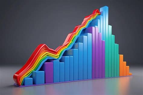 3d Illustration Inflation And Deflation Graph Premium Ai Generated Image