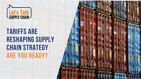 ⛓️ Tariffs Are Reshaping Supply Chain Strategy—are You Ready