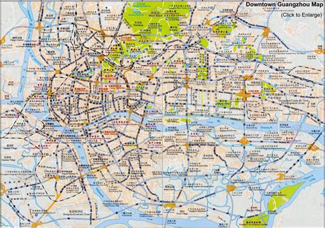 Guangzhou Maps Downtown Layout Subway Attractions