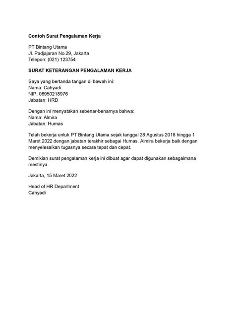 Surat Paklaring Kerja Arti Fungsi Syarat Hingga Templatenya