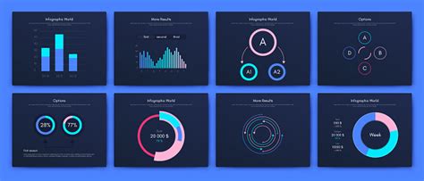 벡터 그래픽 인포그래픽은 6가지 옵션입니다 모바일 응용 프로그램 워크플로 레이아웃 다이어그램 배너 웹 디자인 6단계로 비즈니스 보고서를 만들기 위한 템플릿 0명에 대한 스톡